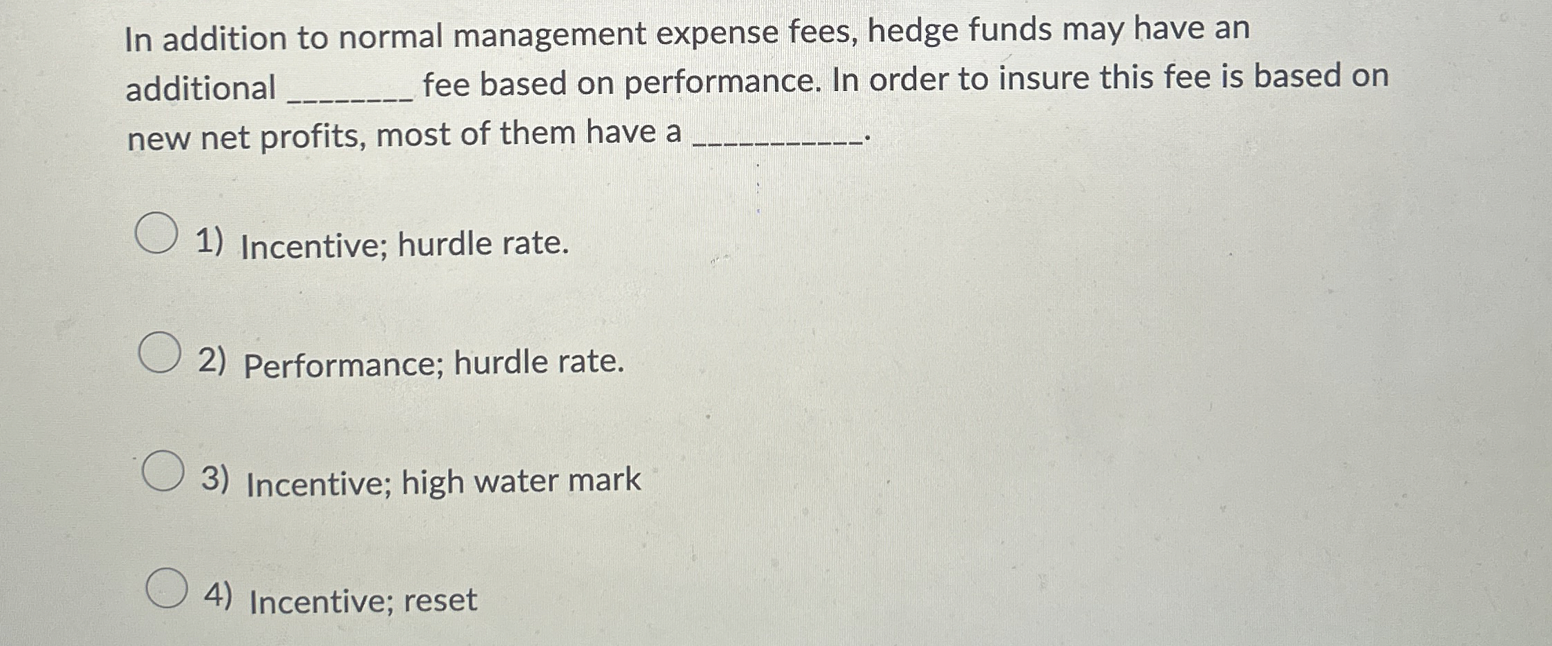 High Quality SOLUTION In addition to normal management expense fees ...