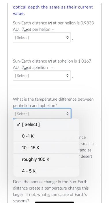 Solved Calculate Earth's effective temperature (Teff ) at | Chegg.com