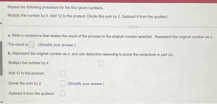 Solved Repeat the following procedure for the four given | Chegg.com