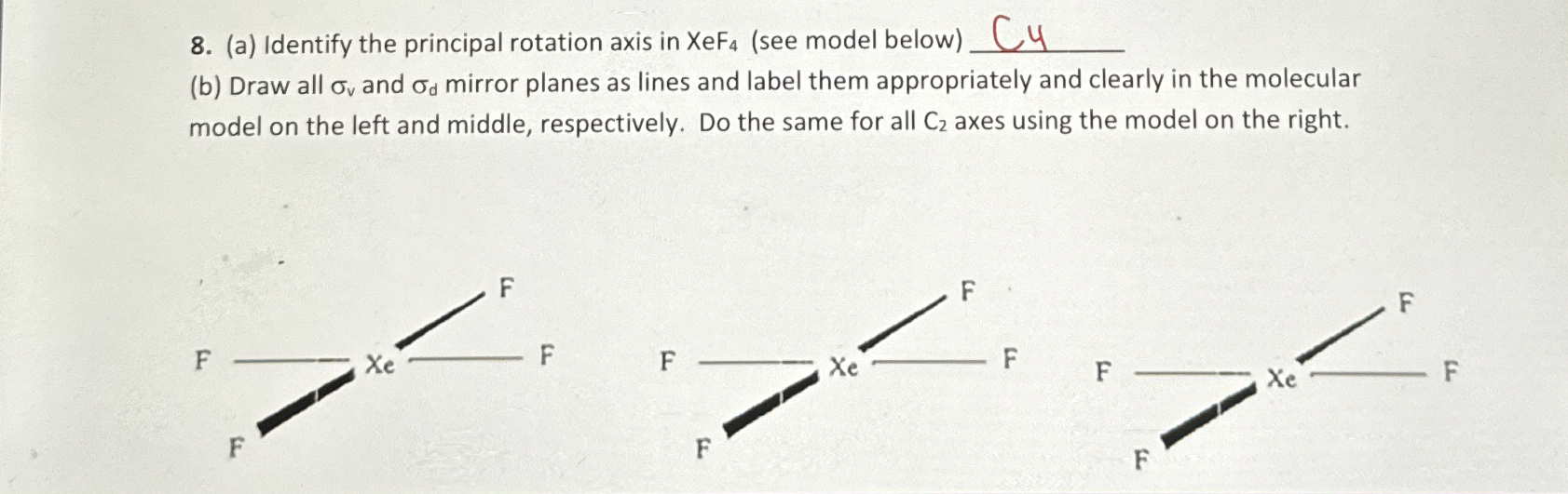 Solved (a) ﻿Identify the principal rotation axis in | Chegg.com