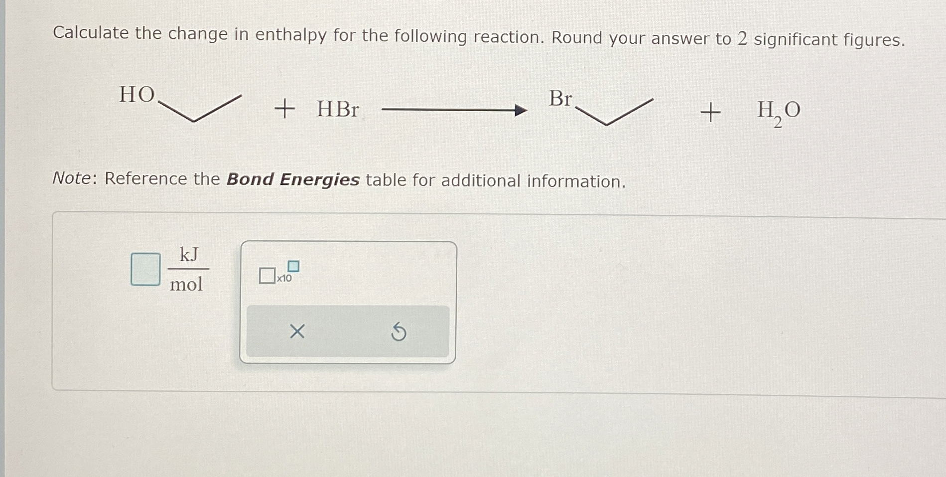 Solved Calculate the change in enthalpy for the following | Chegg.com