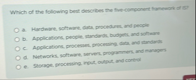 Solved Which of the following best describes the | Chegg.com