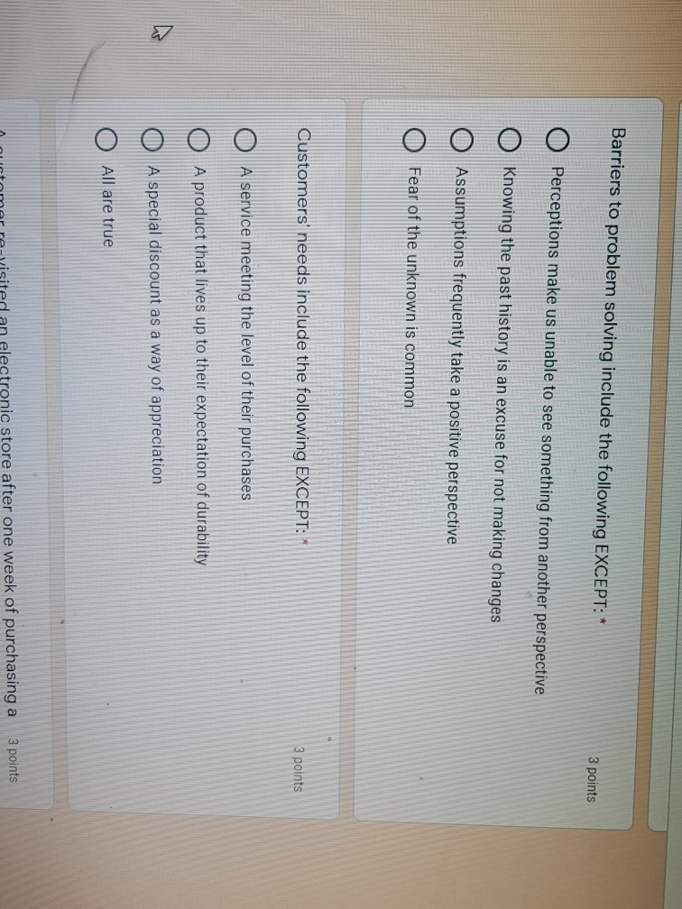 Solved Barriers to problem solving include the following | Chegg.com