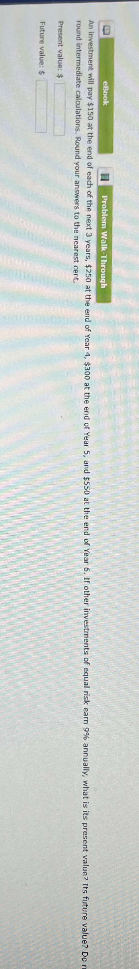 Solved eBookProblem Walk-Through round intermediate | Chegg.com