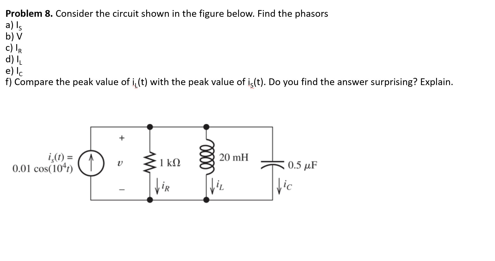 Solved Problem 8. ﻿Consider the circuit shown in the figure | Chegg.com