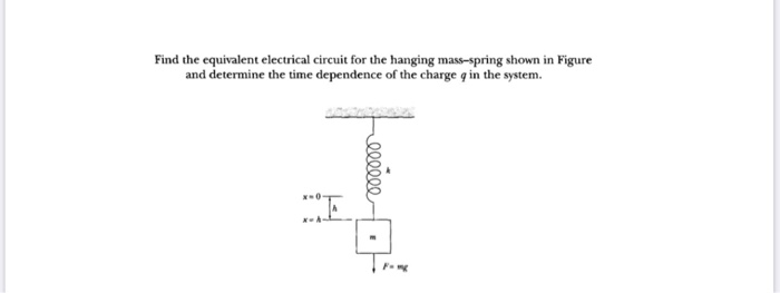 Solved Find the equivalent electrical circuit for the | Chegg.com