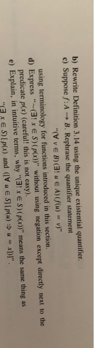 8. There is a third quantifier, called the "unique | Chegg.com