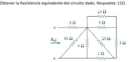 Solved Obtener la ﻿Resistencia equivalente del circuito | Chegg.com