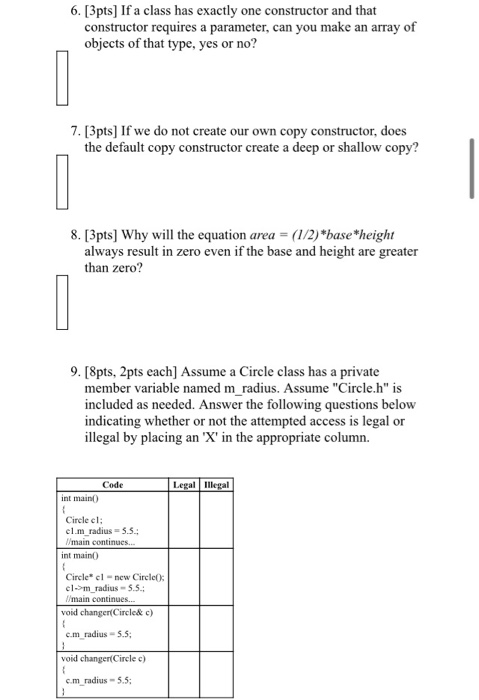 Solved 1. [3pts) When is a stack allocated variable that was | Chegg.com