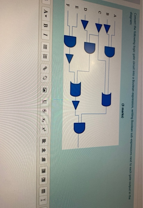 Solved Convert the following logic gate circuit into a | Chegg.com