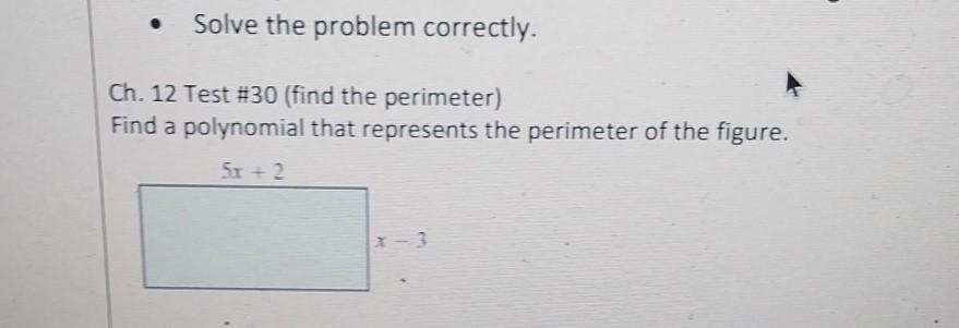 Solved - Solve the problem correctly. Ch. 12 Test \#30 (find | Chegg.com