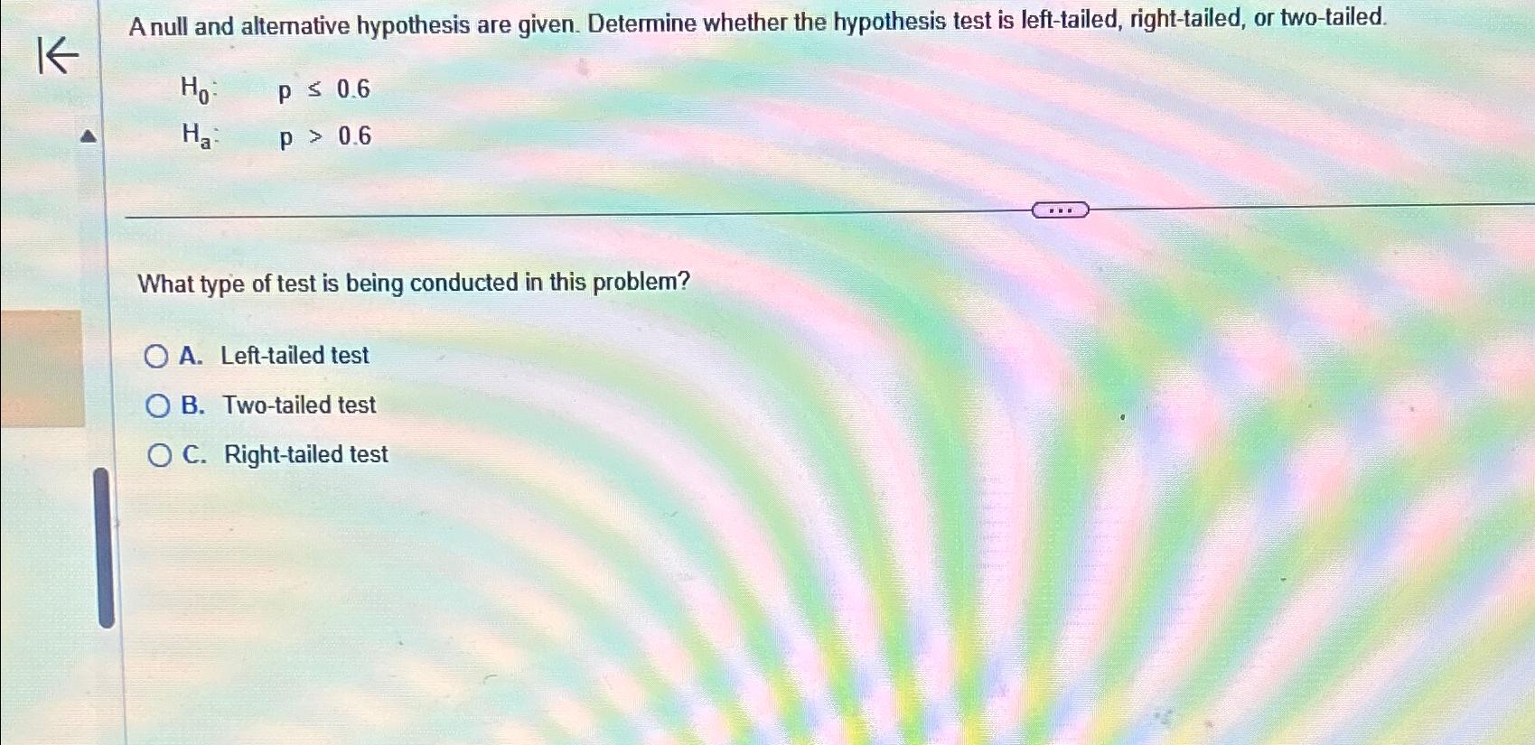 Solved A null and alternative hypothesis are given. | Chegg.com