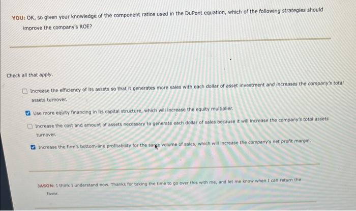 Solved If 1 remember correctly, the DuPont equation breaks | Chegg.com