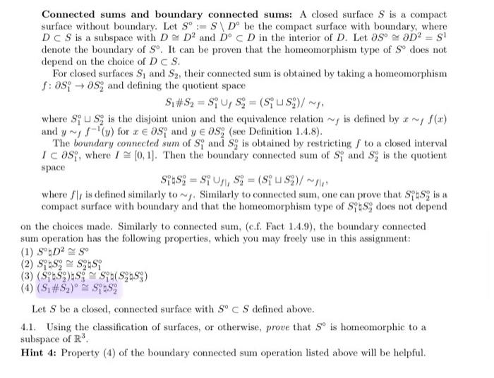 [Solved]: Connected sums and boundary connected sums: A clo