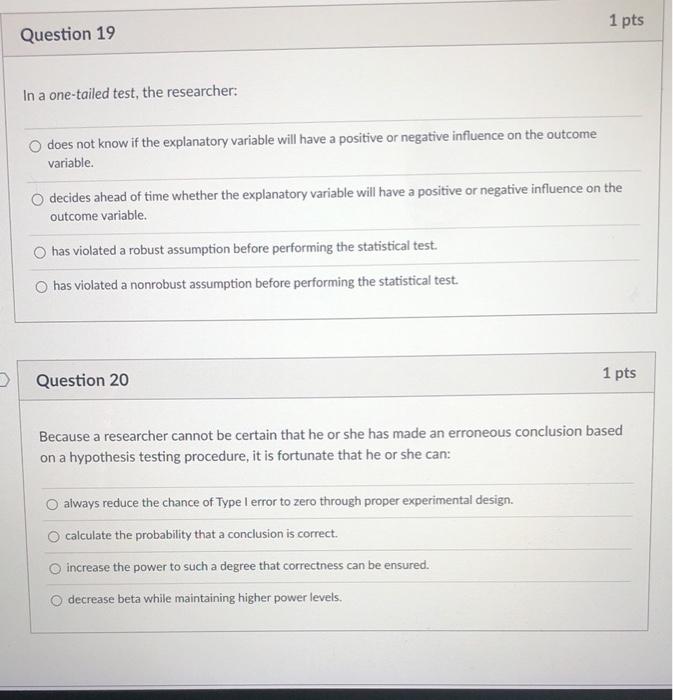 Solved Question 15 1 pts For a single-sample z test, is an | Chegg.com