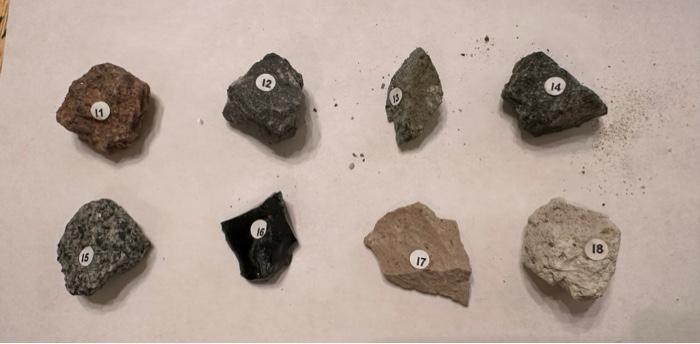 Solved What is the texture of each rock in the photo below? | Chegg.com
