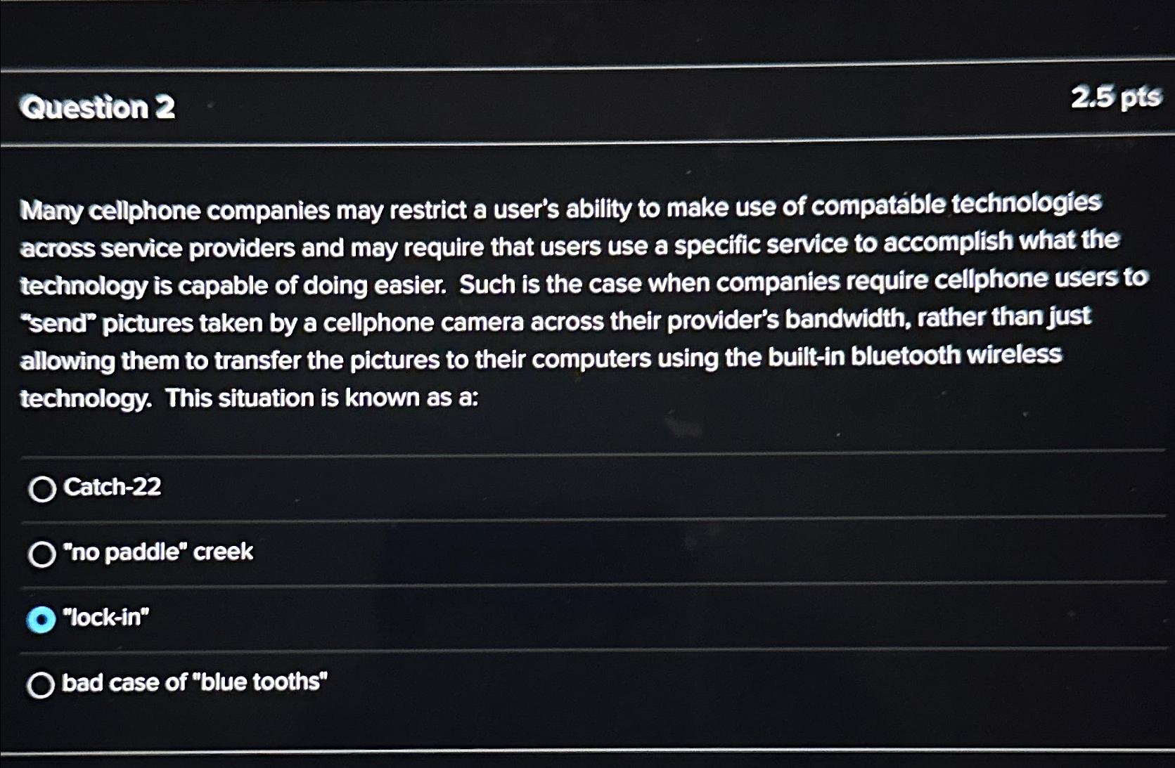 Solved Question 22.5 ﻿ptsMany cellphone companies may | Chegg.com