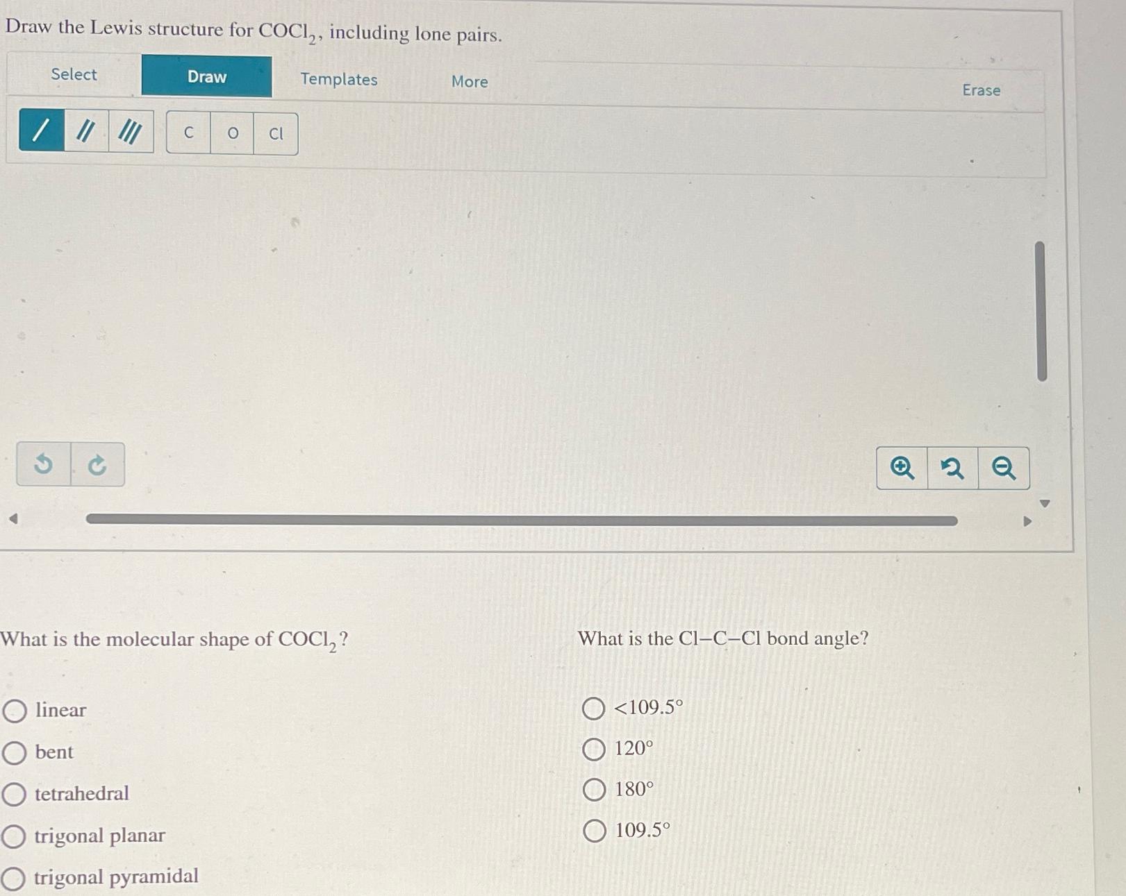 Solved Draw the Lewis structure for COCl_(2), including lone | Chegg.com