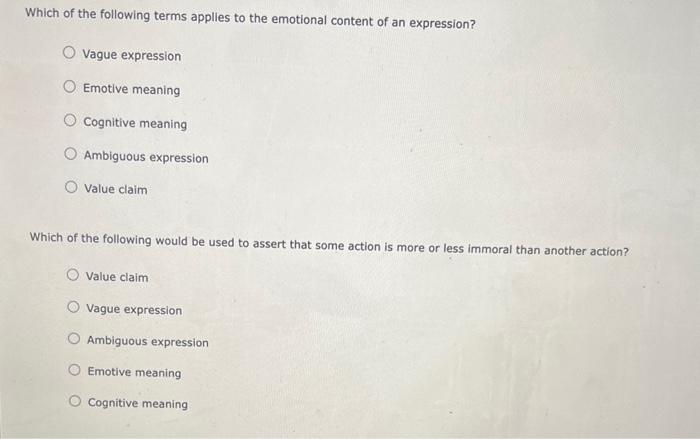 Which of the following linguistic expressions allows | Chegg.com