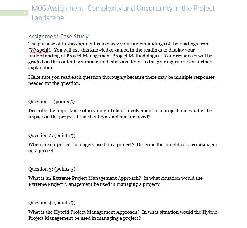 Assignment Case Studythe Purpose Of This Assignment Chegg