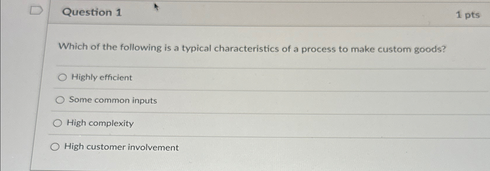 Solved Question 1Which of the following is a typical | Chegg.com
