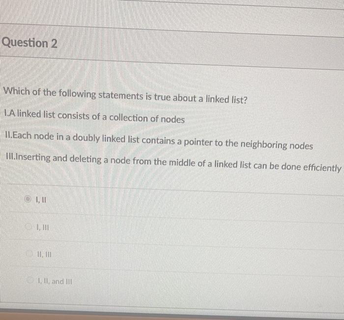 Solved How is data stored in a linked list data structure? | Chegg.com
