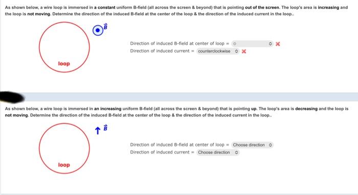 Solved As shown below, a wire loop is immersed in a constant | Chegg.com