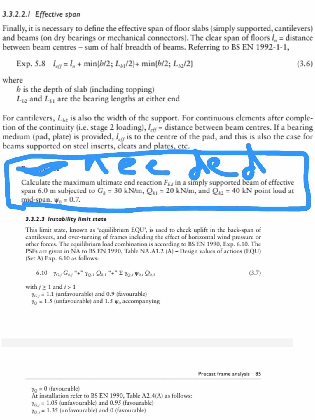 Solved 3.3.2.2.1 Effective span Finally, it is necessary to | Chegg.com