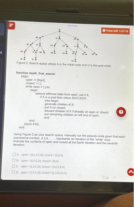 Solved Ell In MY NO o! P function depth_first_search begin | Chegg.com