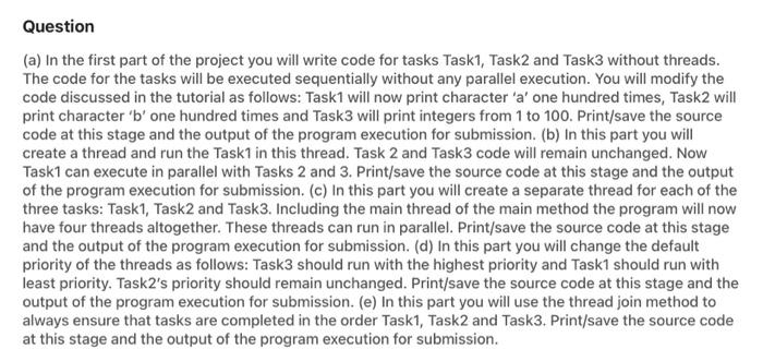 Solved (a) In the first part of the project you will write | Chegg.com