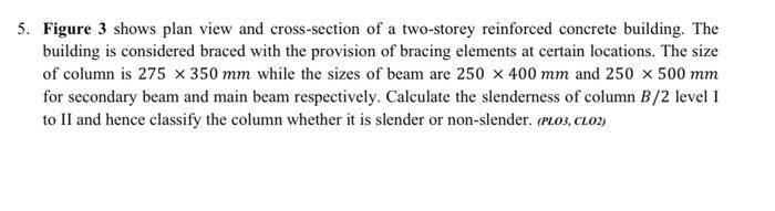 Solved 5. Figure 3 shows plan view and cross-section of a | Chegg.com