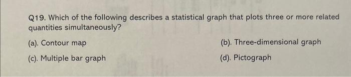 Solved Q19. Which of the following describes a statistical | Chegg.com