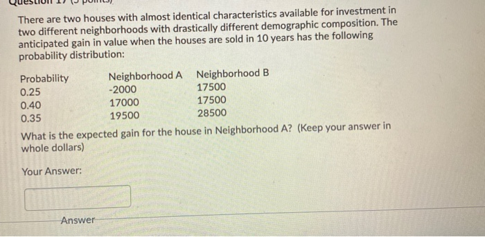 Solved There are two houses with almost identical | Chegg.com