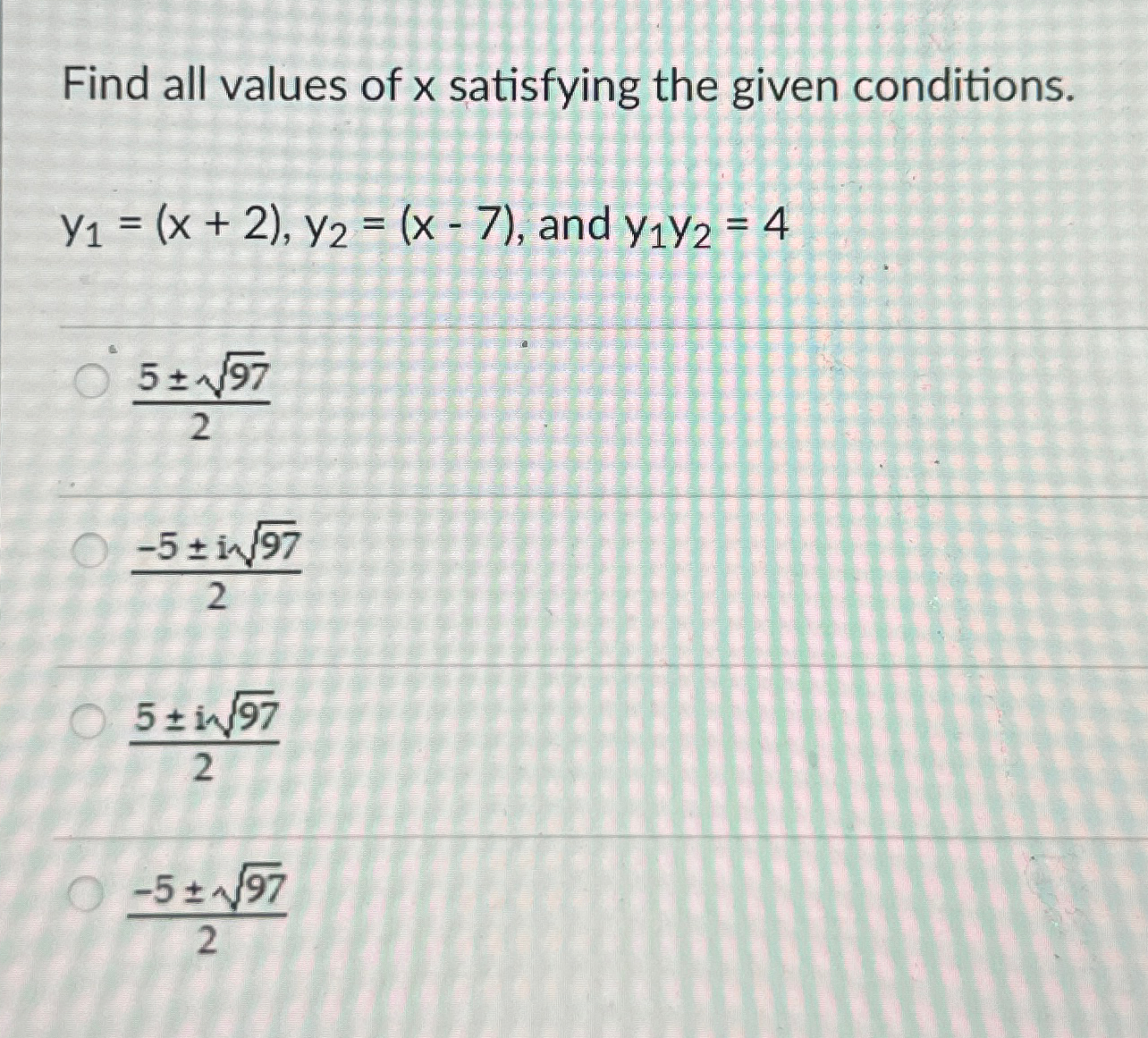 Solved Find all values of x ﻿satisfying the given | Chegg.com