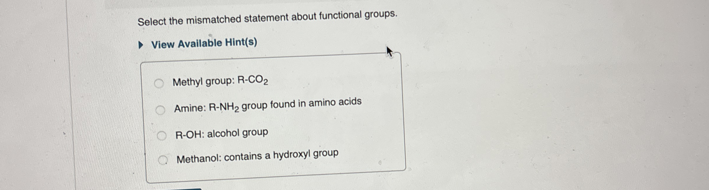 Select the mismatched statement about functional | Chegg.com