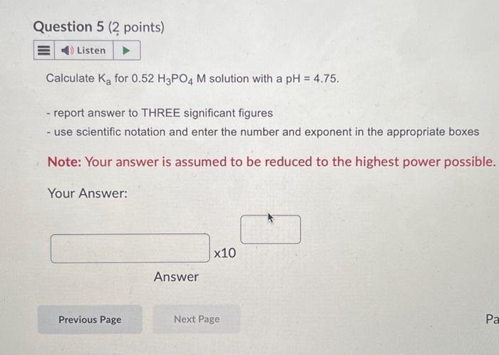 Solved What is the pH of an acidic mixture containing | Chegg.com