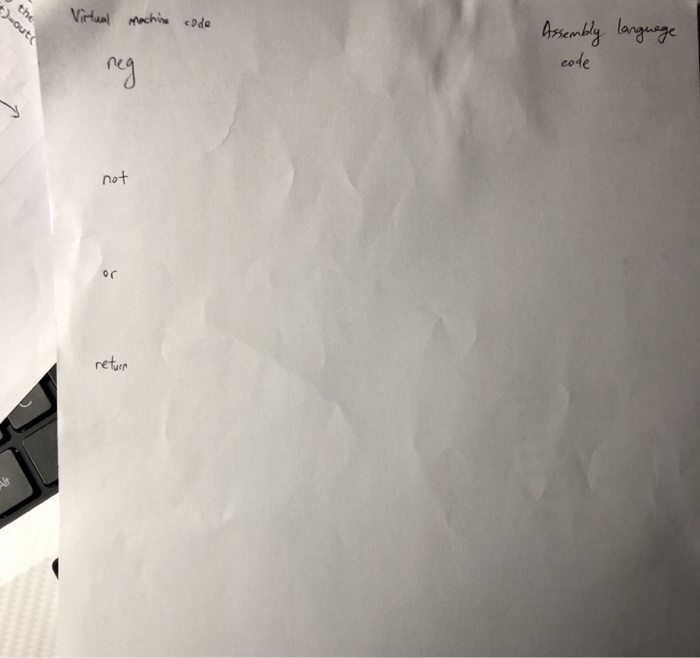 V Assembly language code Hack Assembly Language | Chegg.com