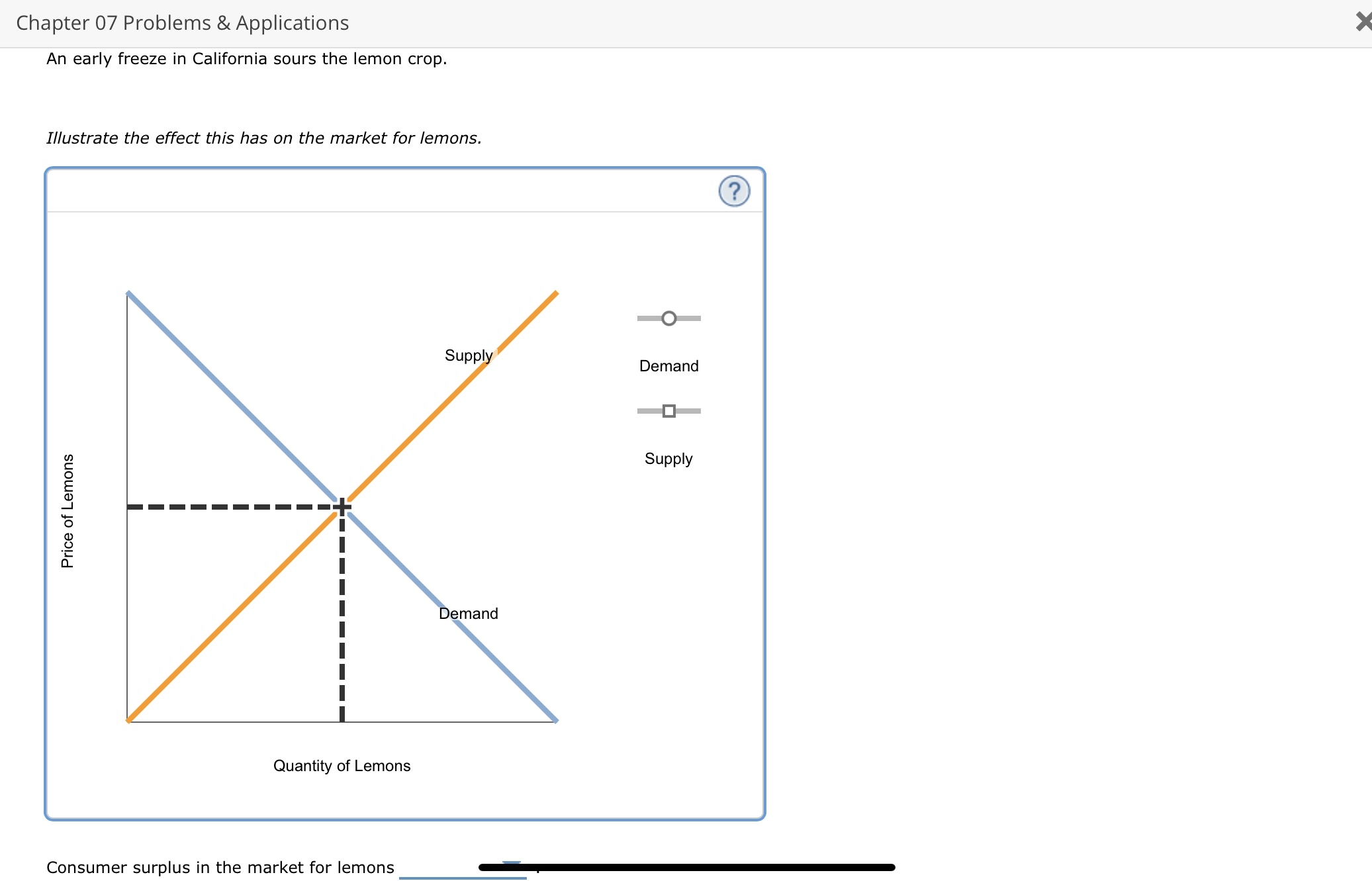 Solved Chapter 07 ﻿Problems & ApplicationsAn early freeze in | Chegg.com