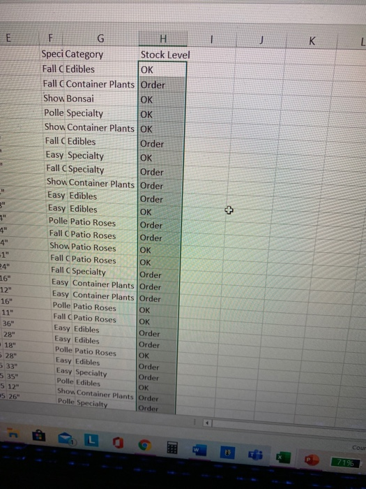 Solved i am trying to use conditional formating to bold | Chegg.com
