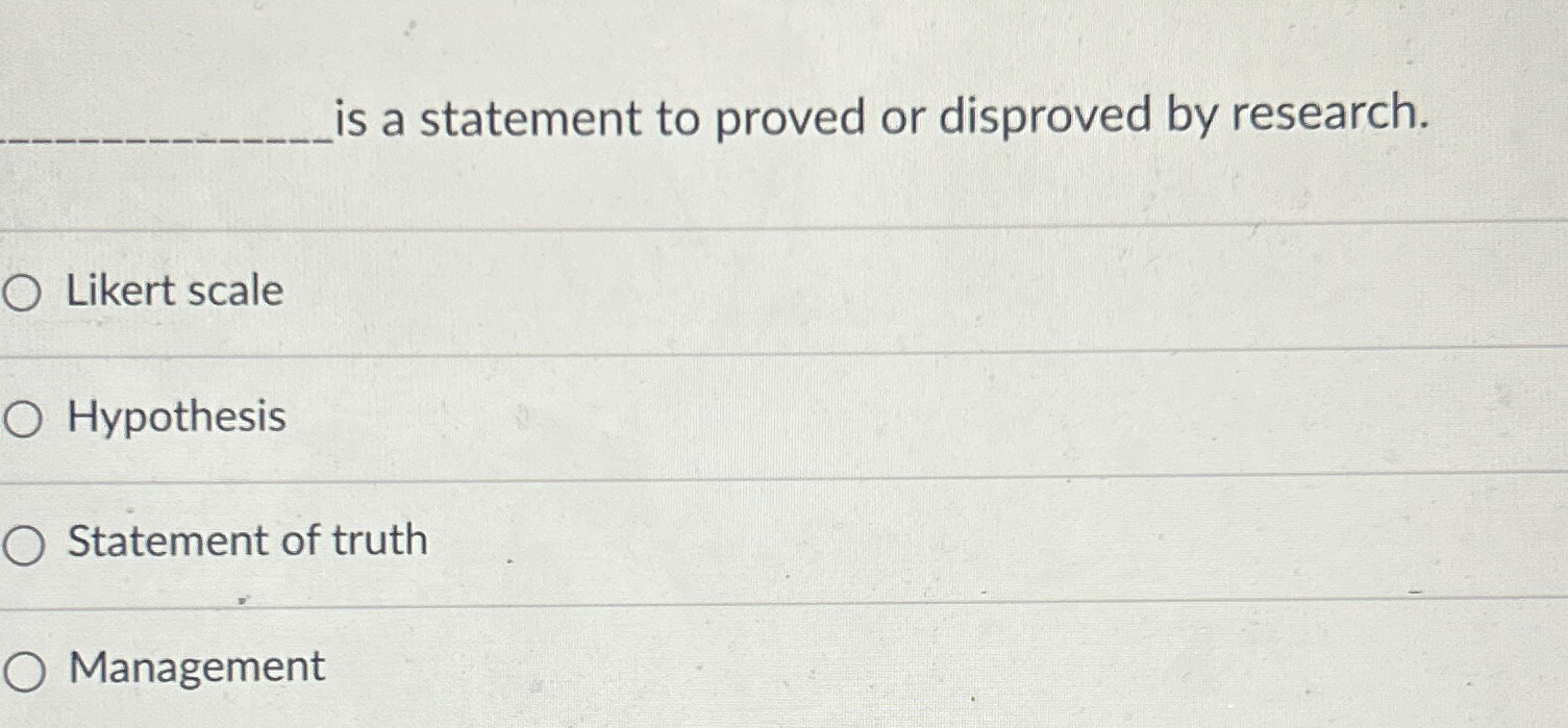 Solved is a statement to proved or disproved by | Chegg.com
