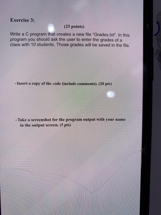 Solved 1 Exercise 1 25 Points Write A C Program That 5580