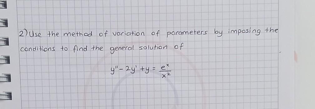 Solved differential equations | Chegg.com
