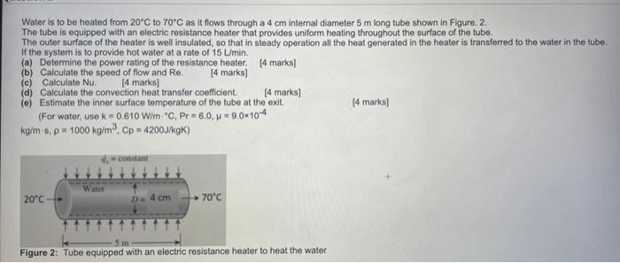 Solved heat transfer;please solve untill the last part and | Chegg.com