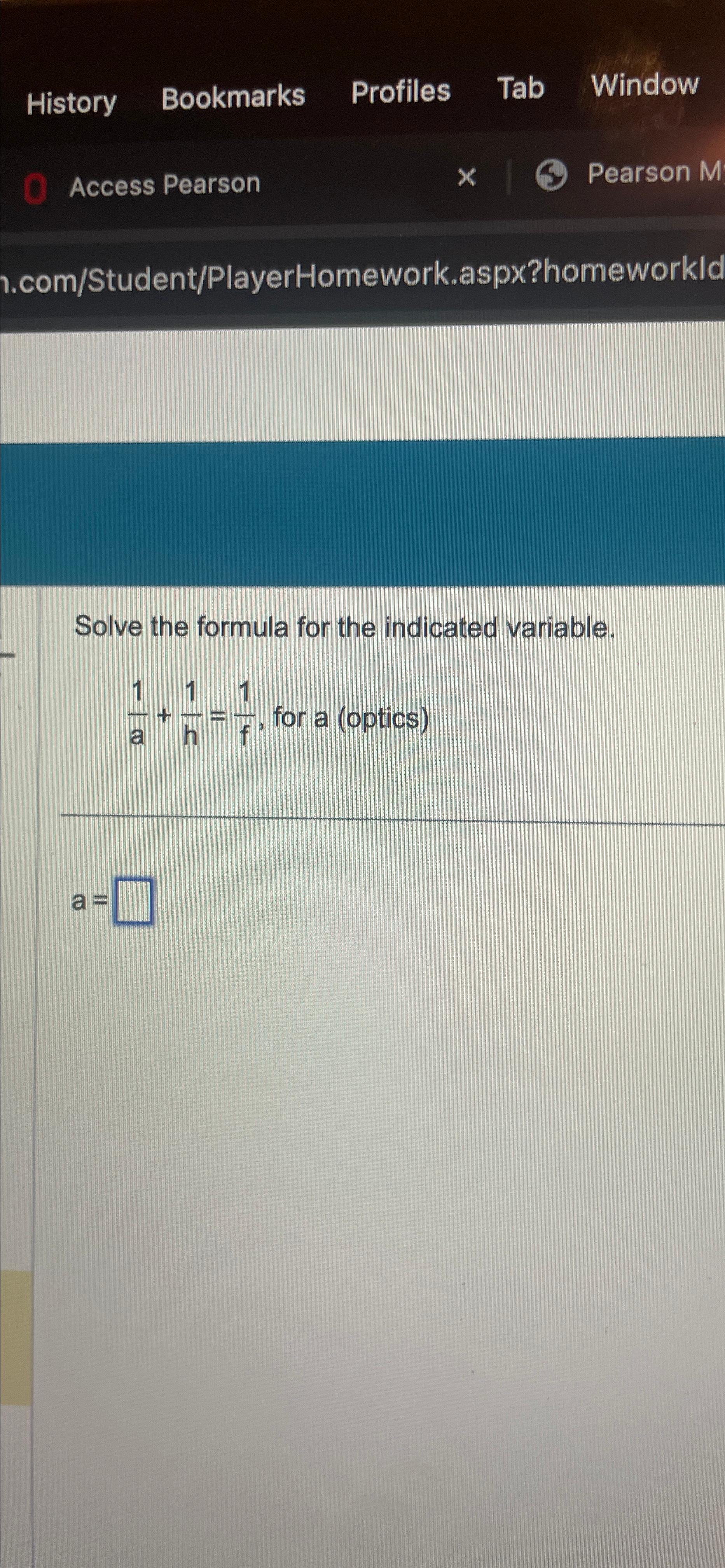 Solved HistoryBookmarksProfilesTabWindowAccess | Chegg.com