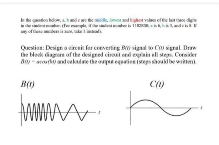 Solved In the question below, a, b and e are the middle, | Chegg.com