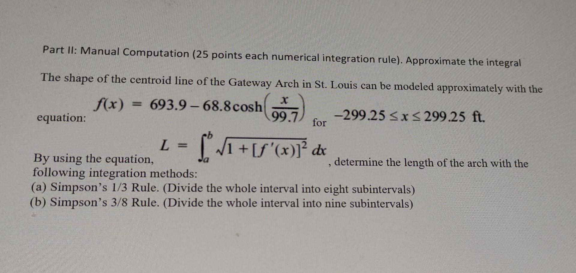 Solved Part II: Manual Computation (25 points each numerical | Chegg.com