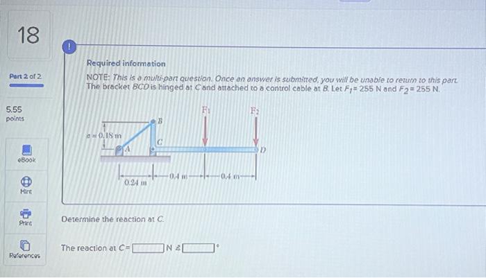 Solved 18 Part 2 of 2 Required information NOTE: This is a | Chegg.com