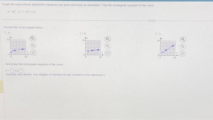 Graph the curve whose parametric equations are given | Chegg.com