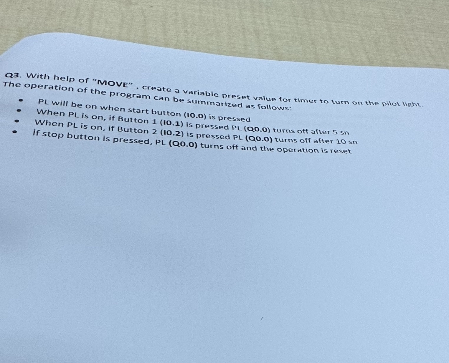 Solved Q3. ﻿With help of "MOVE", create a variable preset | Chegg.com
