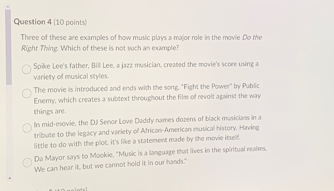 Solved Question 4 (10 ﻿points)Three of these are examples of | Chegg.com
